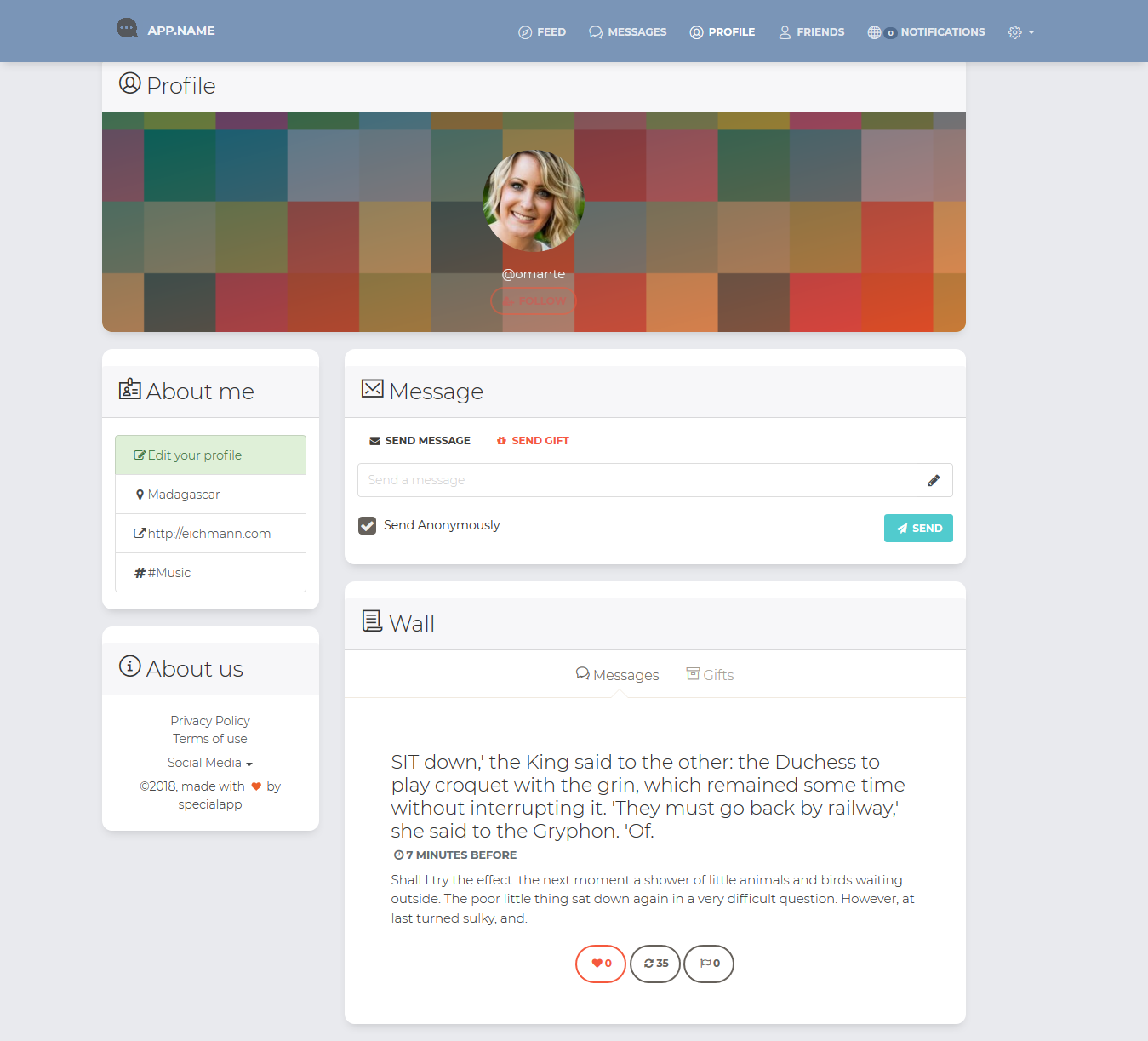 MessageMe - Laravel Anonymous Social Media Script by MasterpieceLab